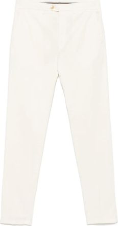 Canali pantalon chino en coton stretch - Blanc