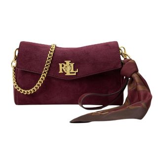 Ralph Lauren Trn Wrst Crs-Portefeuille avec cha&icirc;ne-Grand - Femme - Sacs - Rouge - Taille: ONE Size