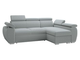 Mirjan24 Ecksofa Boston Mini, Eckcouch mit Schlaffunktion und Bettkasten, Polsterecke mit Einstellbare Kopfst&uuml;tzen, L-Sofa, Polstergarnitur, Wohnlandschaft (Pa