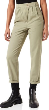 Esprit Damen 991EE1B349 Hose, 345/LIGHT Khaki, 34W / 28L