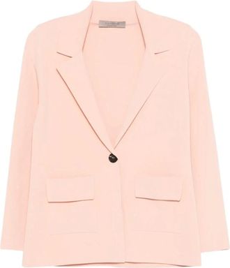 D.exterior Femme, Vestes, Rose, Taille: 38 FR Blazer &agrave; Poches Boutonn&eacute;es