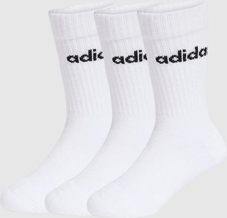 adidas Originals Lin Crw 3P Kids Chaussettes blanc