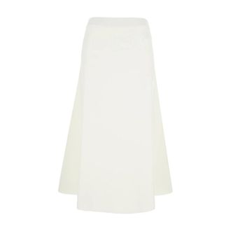 P.A.R.O.S.H. Strickrock mit G&uuml;rtel und Taschen - - Skirts - Damen - Beige - XS