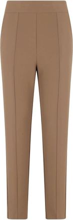 Federica Tosi Femme, Pantalons, Brun, Taille: 38 FR Pantalon Carotte en Cady