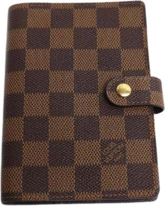 Louis Vuitton unisex, Pre-owned, Brun, Taille: ONE Size Agenda PM Damier Pre-owned Couverture de Carnet