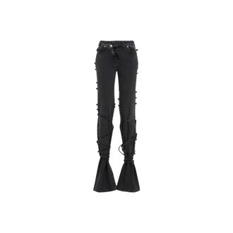 Alexander McQueen Damen, Jeans, Schwarzk, W26Gr&ouml;&szlig;e