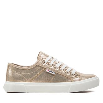 Only Shoes Sneakers aus Stoff ONLY Shoes Nicola 15318574 Goldfarben