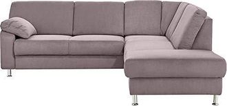 Cavadore Cavadore Ecksofa Belfast mit Ottomane rechts / Polsterecke mit Federkern / 243 x 88 x 218 / Mikrofaser Anthrazit