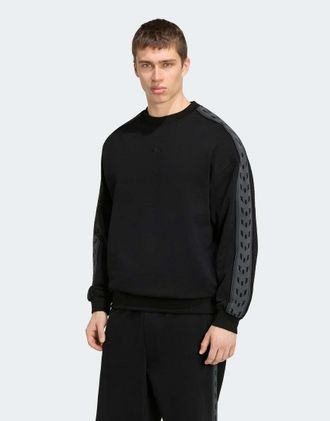 adidas Messi Originals Sweatshirt mit Rundhalsausschnitt in Schwarz