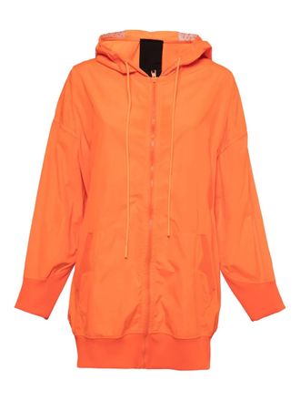 Valentino manteau en taffetas à capuche - Orange