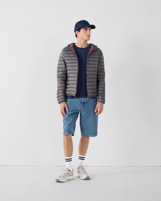 Jott Doudoune l&eacute;g&egrave;re &agrave; capuche Anthracite Nico - Taille XXL