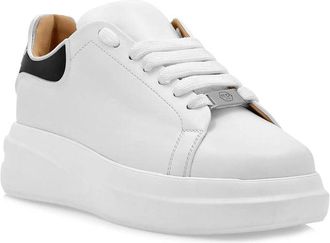 Philipp Plein Leather Low-Top Sneakers - White