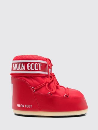 Moon Boot Bottes de neige basses en nylon avec logo et lacets r&eacute;glables