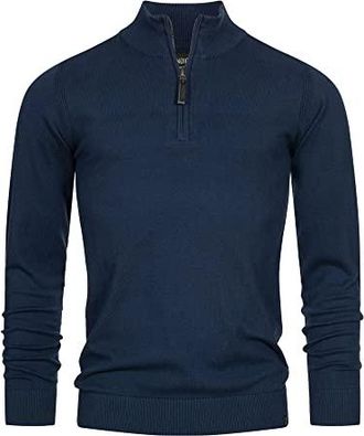 Indicode Hommes Gore Pullover | Pull compos&eacute; &agrave; 80% de Coton Navy M