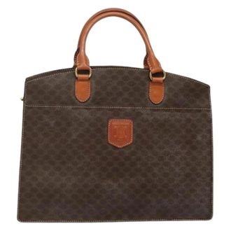 Celine Sac &agrave; main en toile Pre-owned - Femme - Pre-owned - Brun - Taille: ONE Size