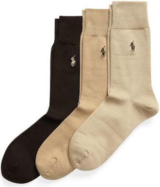 Polo Ralph Lauren Lot de 3 chaussettes hautes en coton