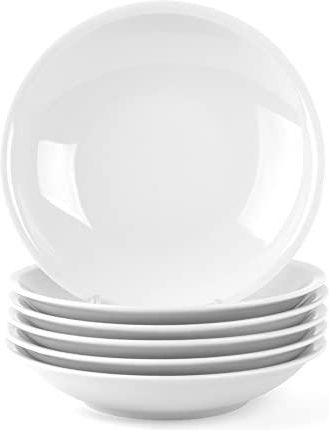 Holst Porzellan CT 121 Teller tief 21 cm Coupform Katja, weiß, 20.5 x 20.5 x 4 cm, 6 Einheiten, COUP 21T