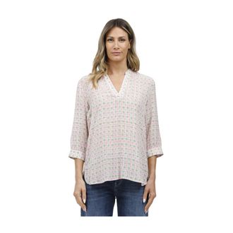 Caliban Lang&auml;rmlige Bluse - - Blouses & Shirts - Damen - Wei&szlig; - M