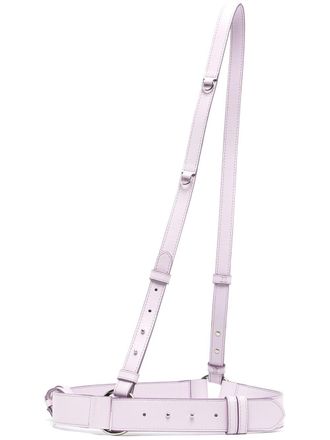 Stella McCartney ceinture en cuir artificiel &agrave; sangle - Violet