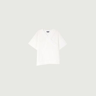 SOEUR BLOUSE EAGER BLANC CASS&Eacute;