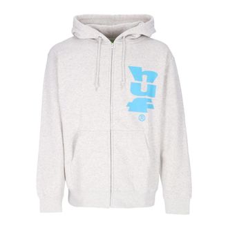 HUF Athletic Heather Zip Hoodie Langarm - - Sweatshirts & Hoodies - Herren - Grau - S