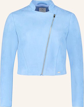 Betty&Co Betty&Co Cropped-Jacke In Lederoptik blau