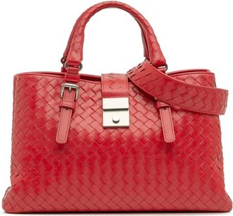 Bottega Veneta petit sac à bandoulière Intrecciato Roma (2012-2025) - Rouge