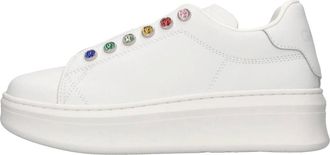 Ga&euml;lle Paris Femme, Chaussures, Blanc, Taille: 39 EU Addict Baskets in Action