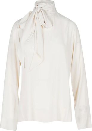 ottod'Ame Femme, Blouses et Chemises, Beige, Taille: 40 FR Blouse en soie