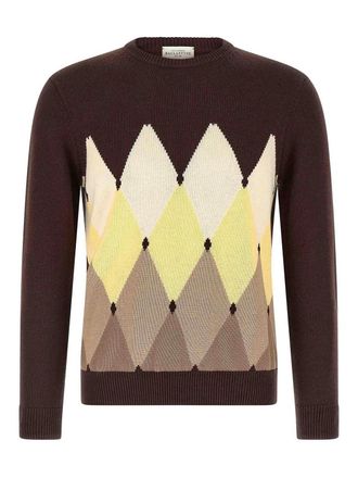 Ballantyne Pull Col Rond - Marron