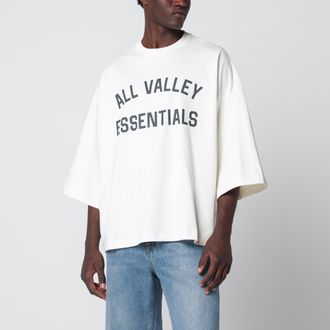 Fear of God Elfenbeinfarbenes Merch-T-Shirt aus Baumwolle