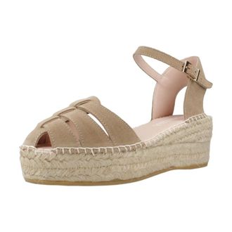 Macarena Femme, Chaussures, Beige, Taille: 38 EU Java43 Wedge