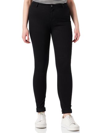 Only Carmakoma CARHUBA HW Skinny Jeggings Black DNMNOOS