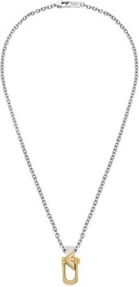 Emporio Armani Mens 2 tone Stainless Steel with lobster clasp closure Pendant necklace