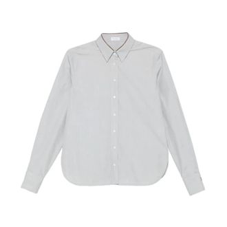 Brunello Cucinelli Damen, Blusen & Hemden, Grau, LGr&ouml;&szlig;e