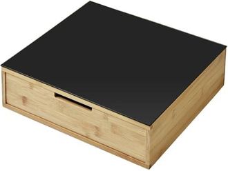 KESPER 58953 Box mit Schublade und 8 F&auml;chern/Kaffeekapsel-Box/Teebox/Teebeutel Box