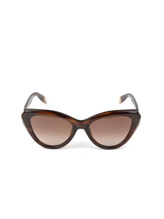 Furla Womens Sunglasses Glossy Brown Striped Havana Acetate Eyewear