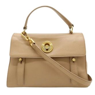 Saint Laurent Sac &agrave; main vintage Pre-owned - Femme - Pre-owned - Beige - Taille: ONE Size