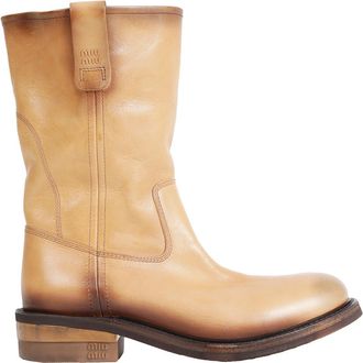 Miu Miu Foule Leather Boots