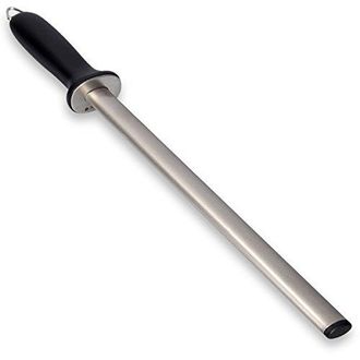 Navaris Aiguiseur à Couteaux Diamant - Bâton à aiguiser affiloir 31 cm - Fusil en Acier diamanté - Affûtage Cuisine Camping Outil coutellerie