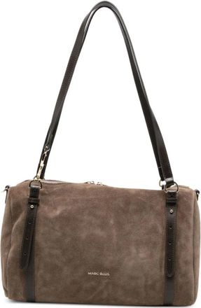 Marc Ellis Sac &agrave; bandouli&egrave;re avec plaque logo - Femme - Sacs - Brun - Taille: ONE Size
