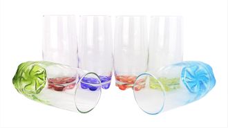 LAV Lav 6 St&uuml;ck Gl&auml;ser Trinkgl&auml;ser Saftgl&auml;ser Wassergl&auml;ser ADR25 (Coral)