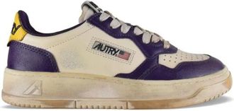 Autry Femme, Chaussures, Multicolore, Taille: 35 EU Super Vintage Low-Top Baskets