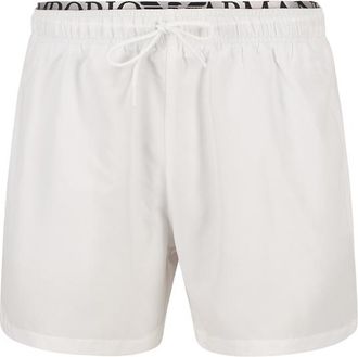 Emporio Armani Herren Badeshorts wei&szlig; unifarben
