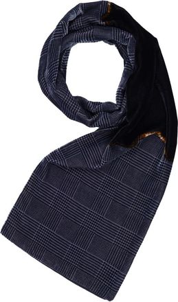 Armani Karierter Schal - - Accessories - Herren - Blau - ONE SIZE