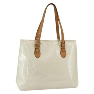 Louis Vuitton Pre-owned Perle Schultertasche aus Lackleder - - Pre-owned - Damen - Beige - ONE SIZE