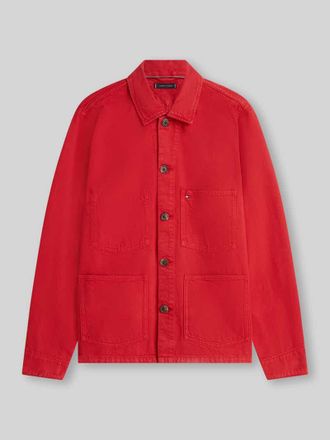 Tommy Hilfiger Regular Fit Hemdjacke aus reiner Baumwolle