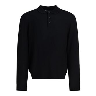 Vince Woll-Langarm-Poloshirt-Pullover - - Knitwear - Herren - Schwarzk - XL
