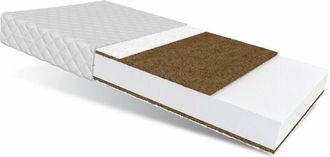 FDM Matratze 70x140 cm Kaltschaum baby coco 2 Kokos Duo Klimafaser Polyurethanschaum H3 9 cm