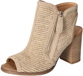 Mustang Jeans Mustang Sandales &agrave; talons pour femme 1492-801, beige, 39 EU